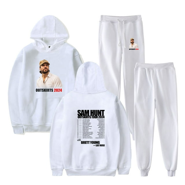 Sam Hunt Outskirts Tour 2024 Hoodie Suit Man/Woman Hip Hop Two Piece ...