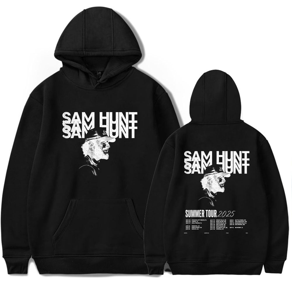 Sam Hunt Tour 2025 Merch Hoodies Classic Print Pullovers Men's And ...