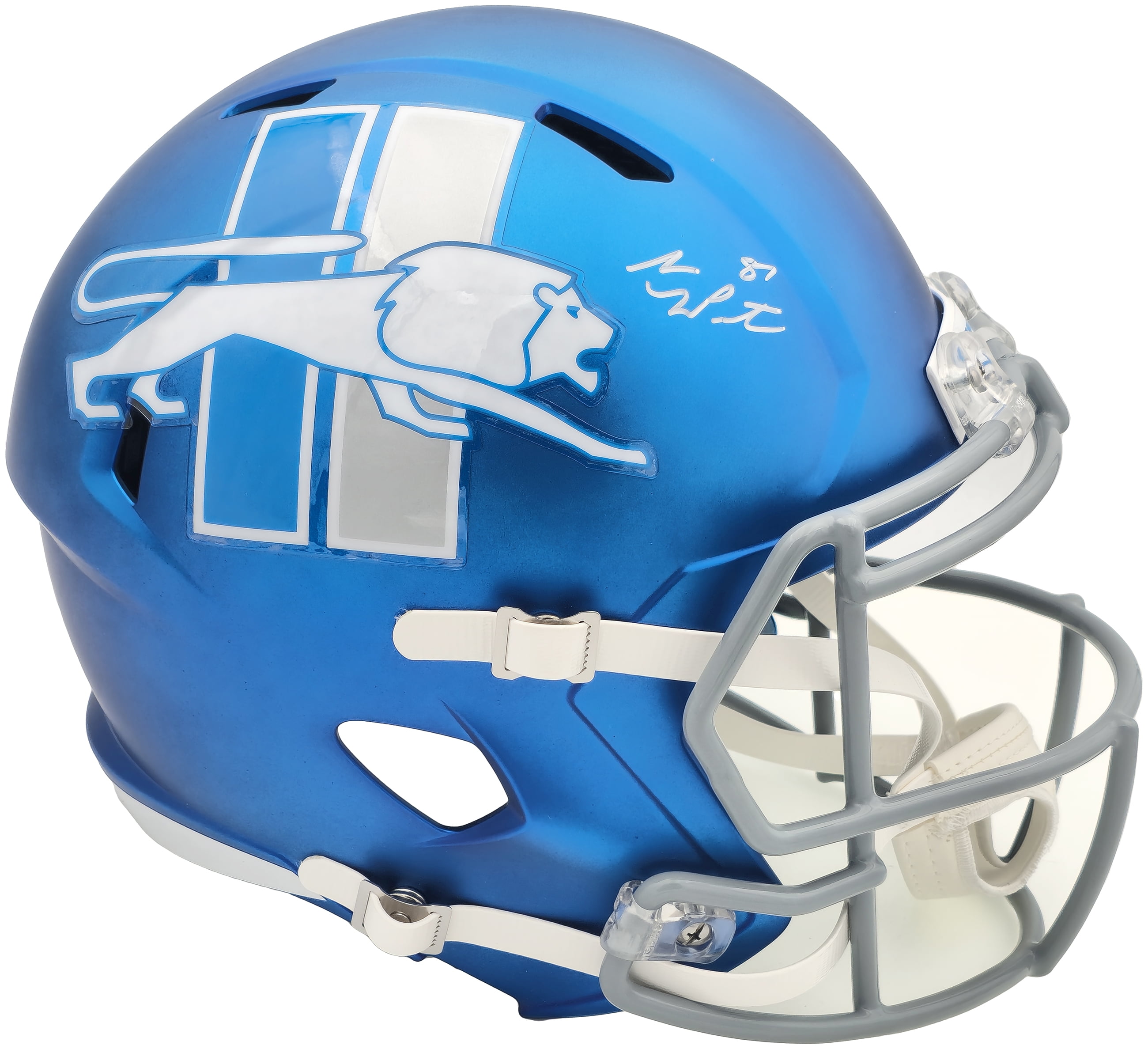 Sam LaPorta Autographed Detroit Lions Flat Matte Blue 2023 Alternate ...
