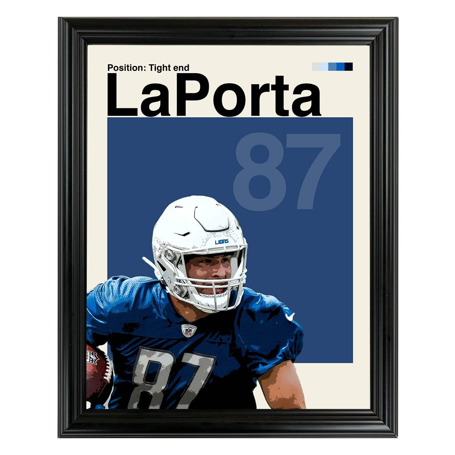 Sam LaPorta Framed Sports Art Photo by Thomas Maxwell - Walmart.com