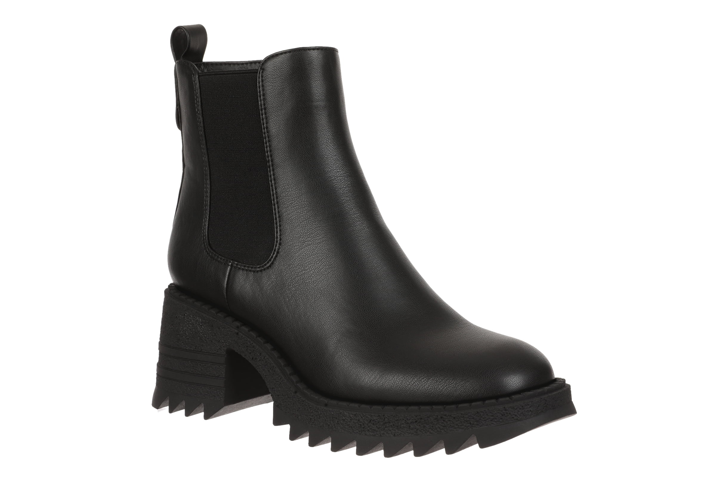 Sam & Libby Women's Chelsea Boot with Exaggerated Tread, Black, Size 8 ...