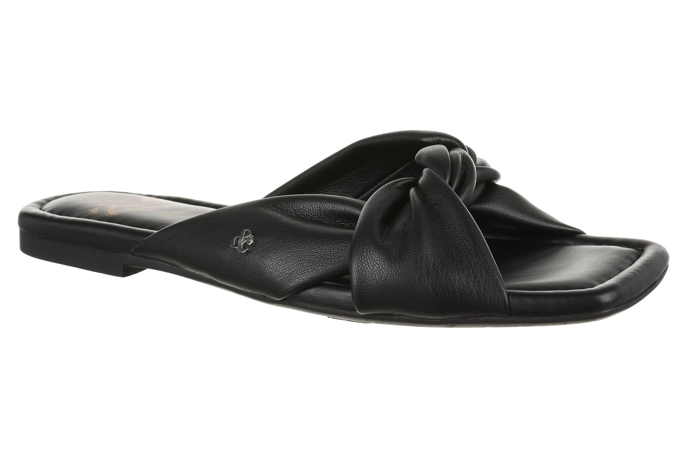 Sam & Libby Women's Stylish Casual Slide Sandals, Open Toe Black, Size ...