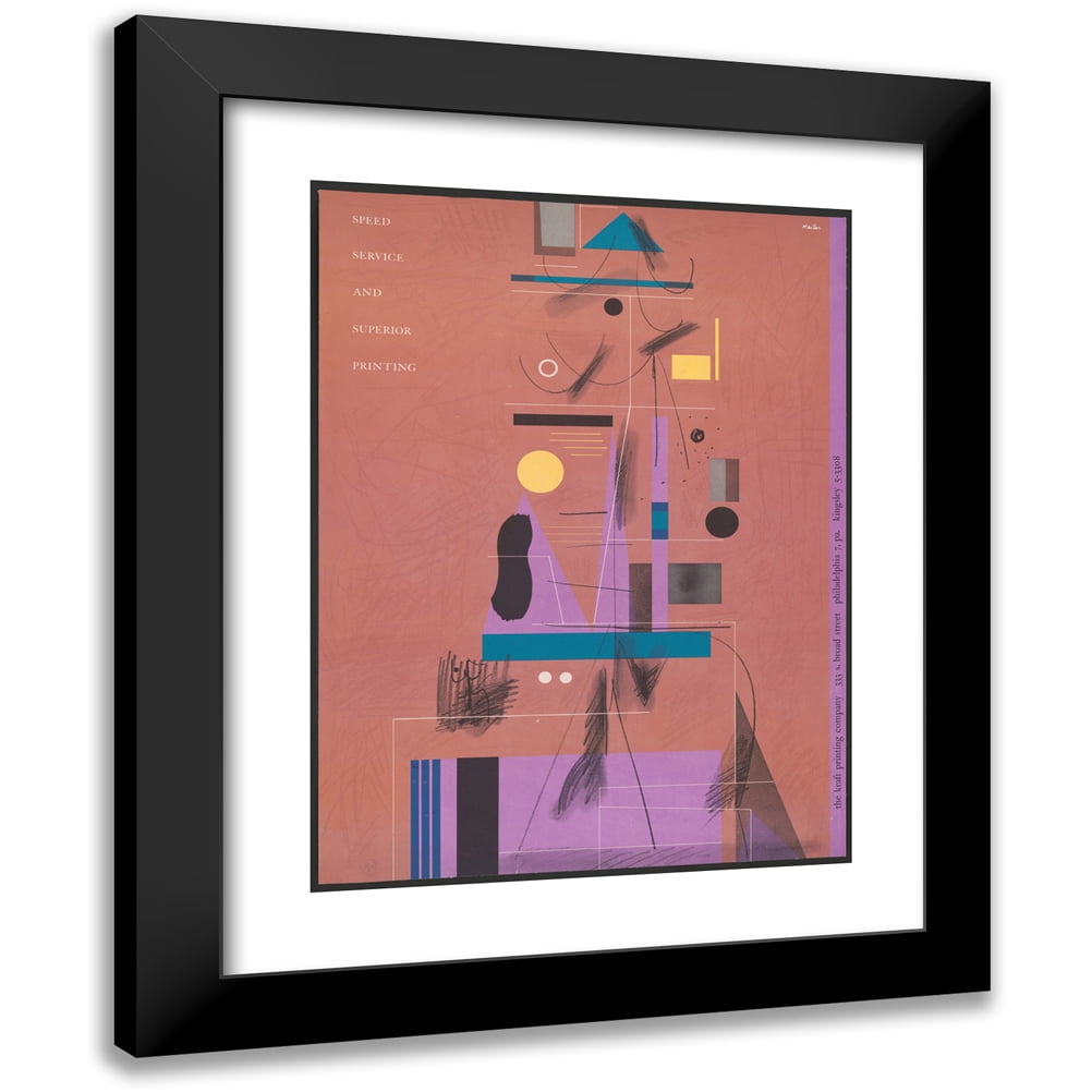 Sam Maitin 11x14 Black Modern Framed Museum Art Print Titled - Speed ...