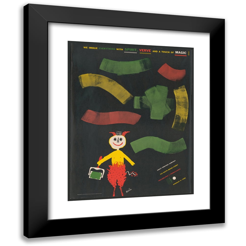 Sam Maitin 15x18 Black Modern Framed Museum Art Print Titled - We Imbue ...