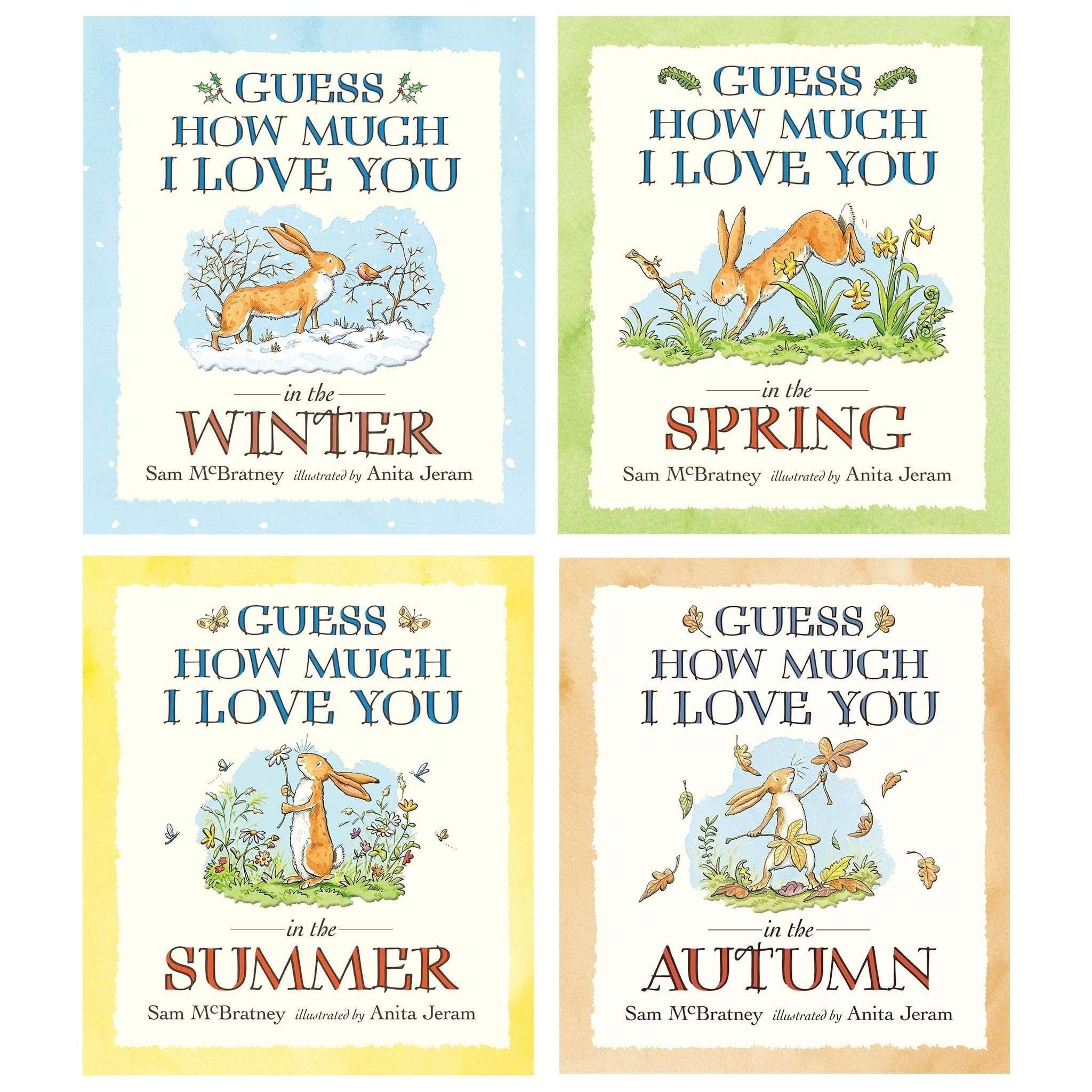 Sam McBratney Guess How Much I Love You 4 Books Collection Set (Winter ...