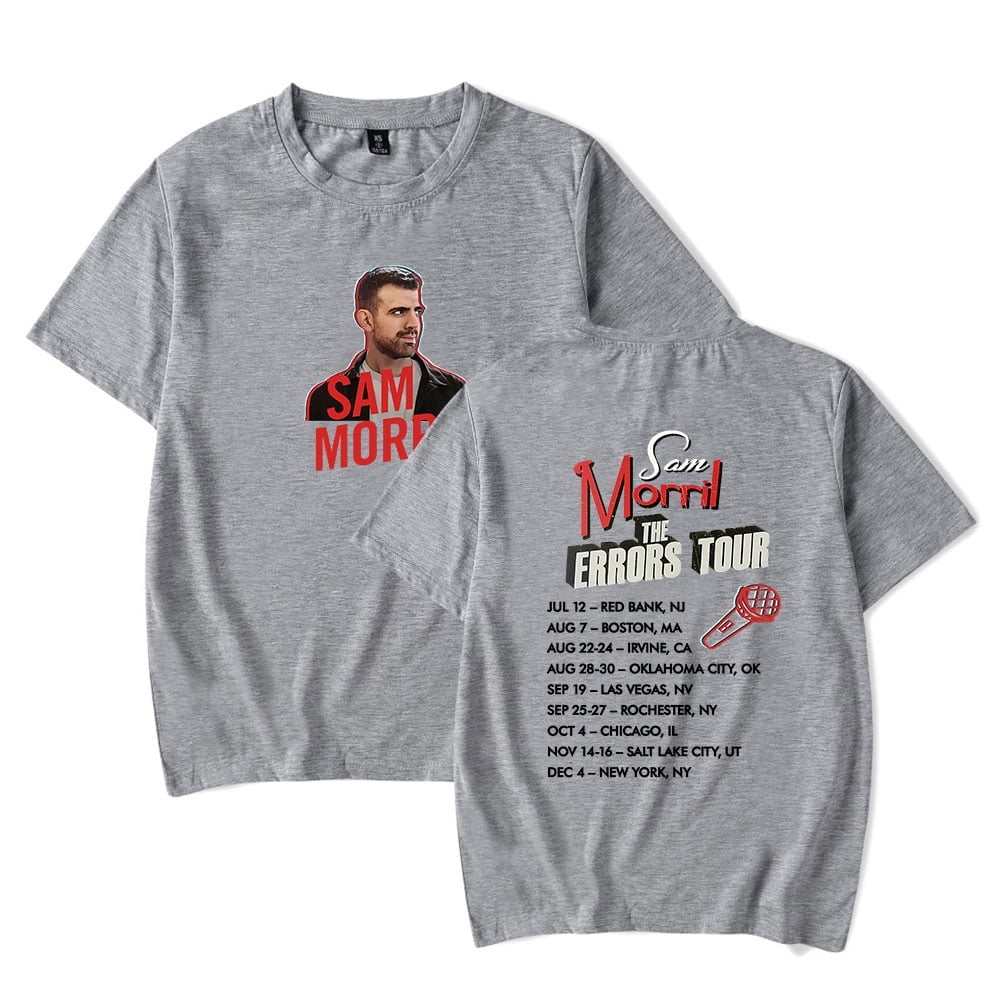 Sam Morril The Errors Tour Cotton T-Shirt Unisex Short Sleeve ...