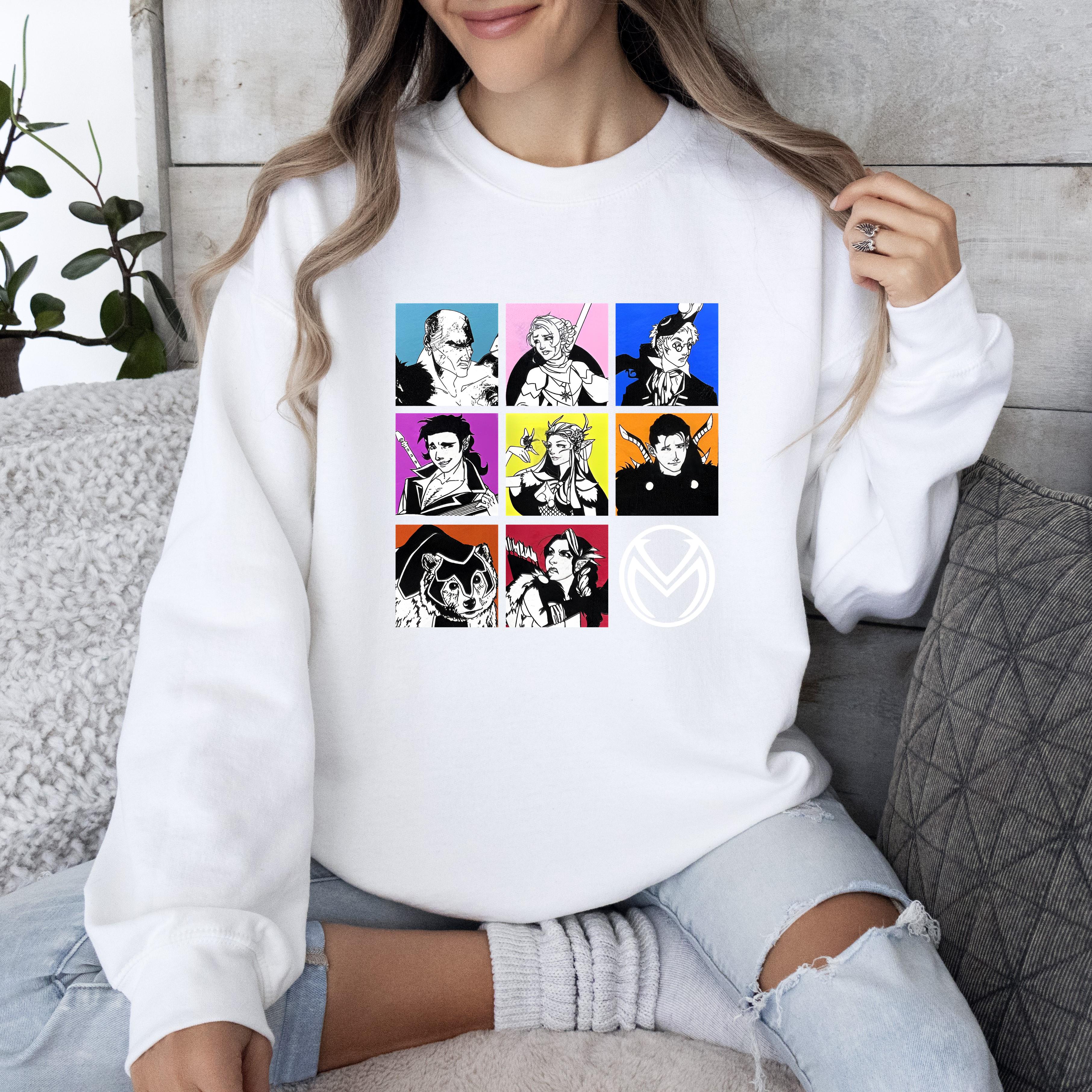 Sam Riegel Critical Role Vox Machina Grid Sweatshirt, for men & women ...