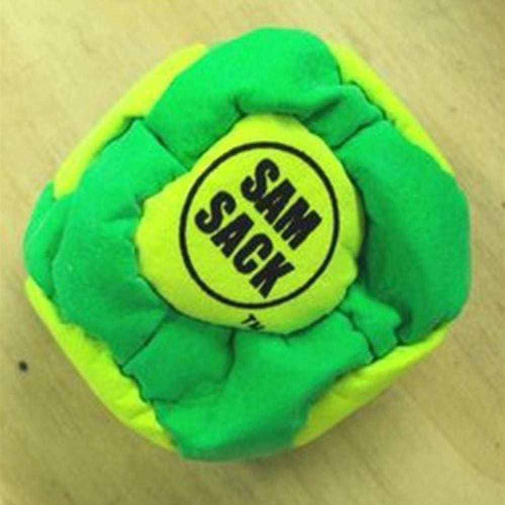 Sam Sack - Series 2 - "Neon Lemon Lime"14 Panel Footbag-Fluorescent ...