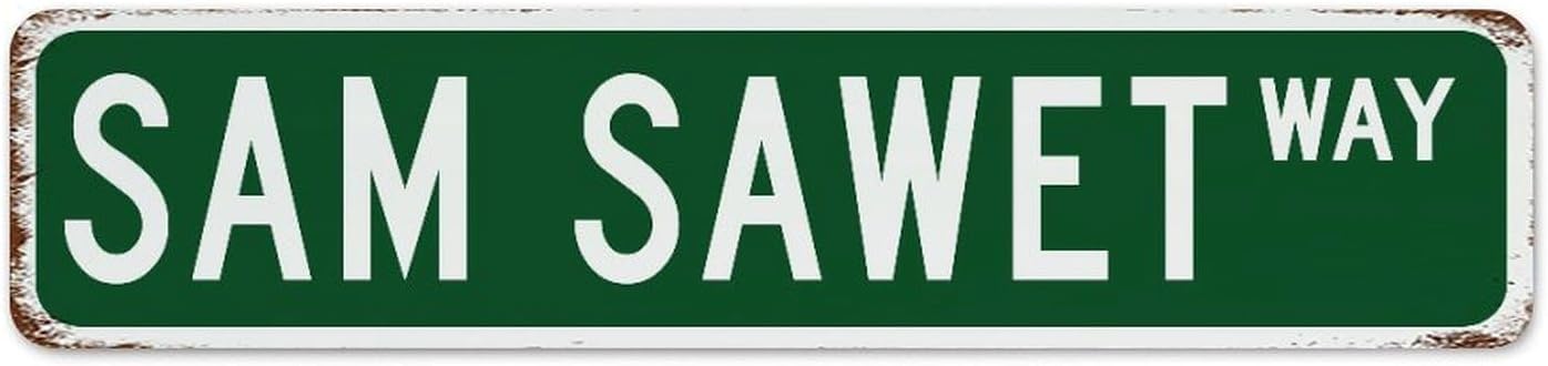 Sam Sawet Cat 4"x16" Metal Signs Custom Laundry Backyard Fence Man Cave ...