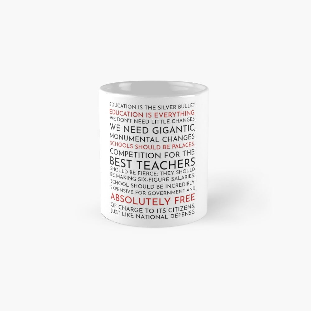 Sam Seaborn Education Speech - The West Wing Classic Mug - Walmart.com