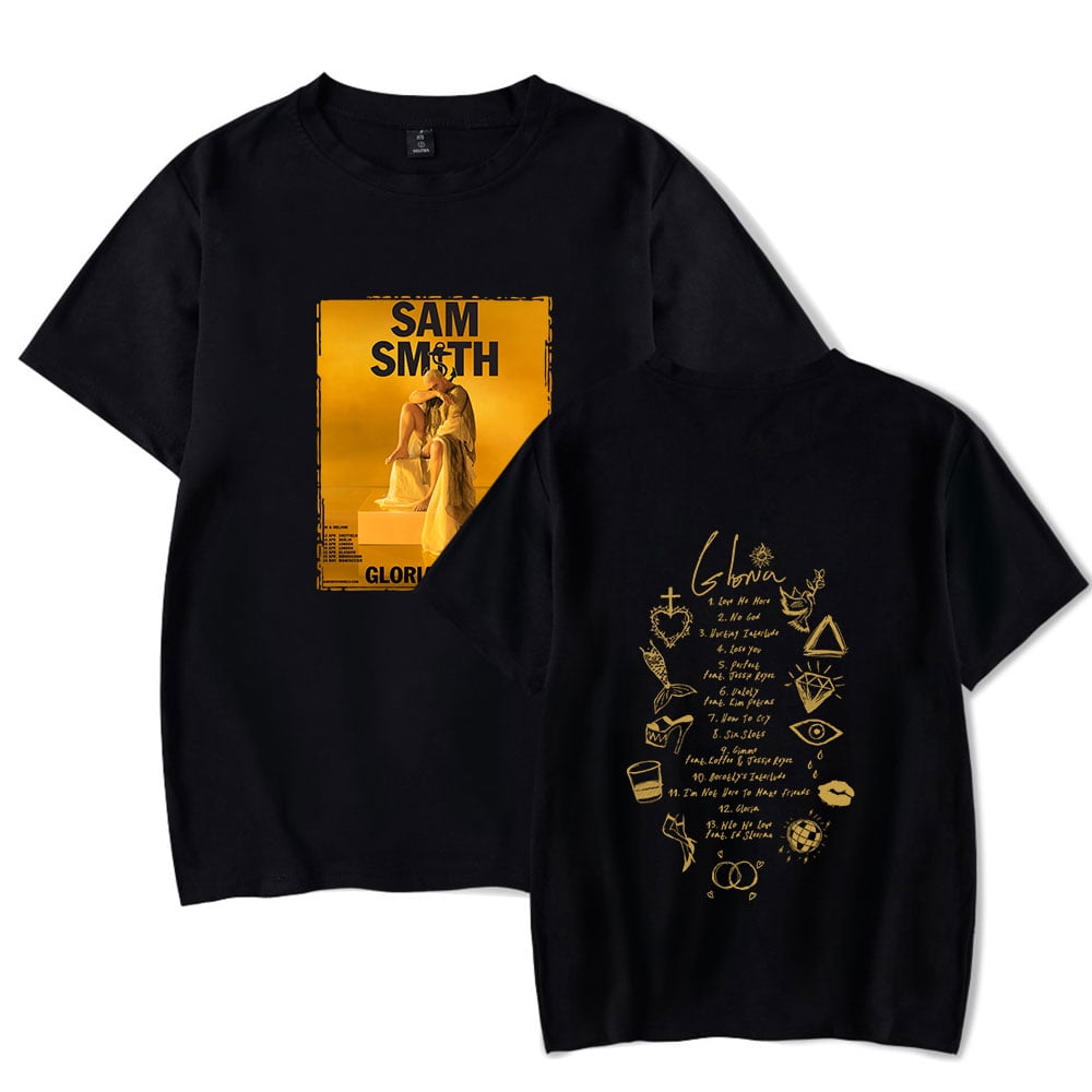 Sam Smith Merch Gloria World Touring T-Shirt Tee Cosplay Men/Women ...