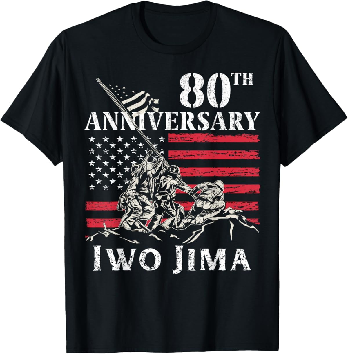 Sam Soft 80Th Anniversary Iwo Jima 1945-2025 Wwii Veteran Dad Us Flag T ...