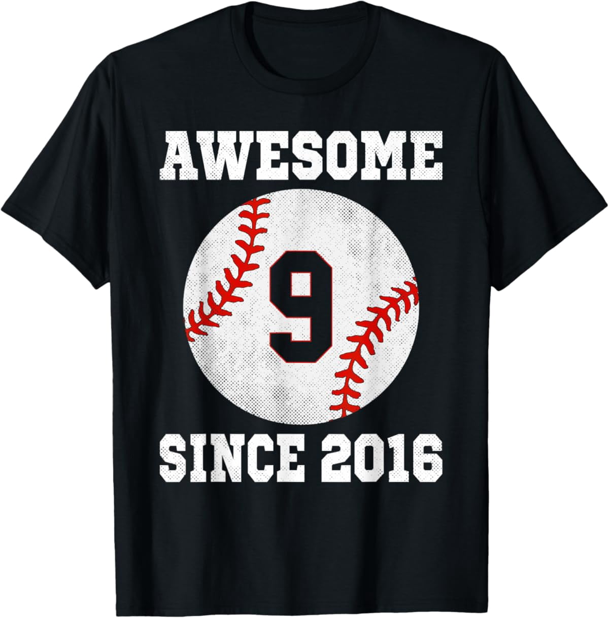 Sam Soft 9Th Birthday Baseball Player 9 Years Old Vintage Sports T ...