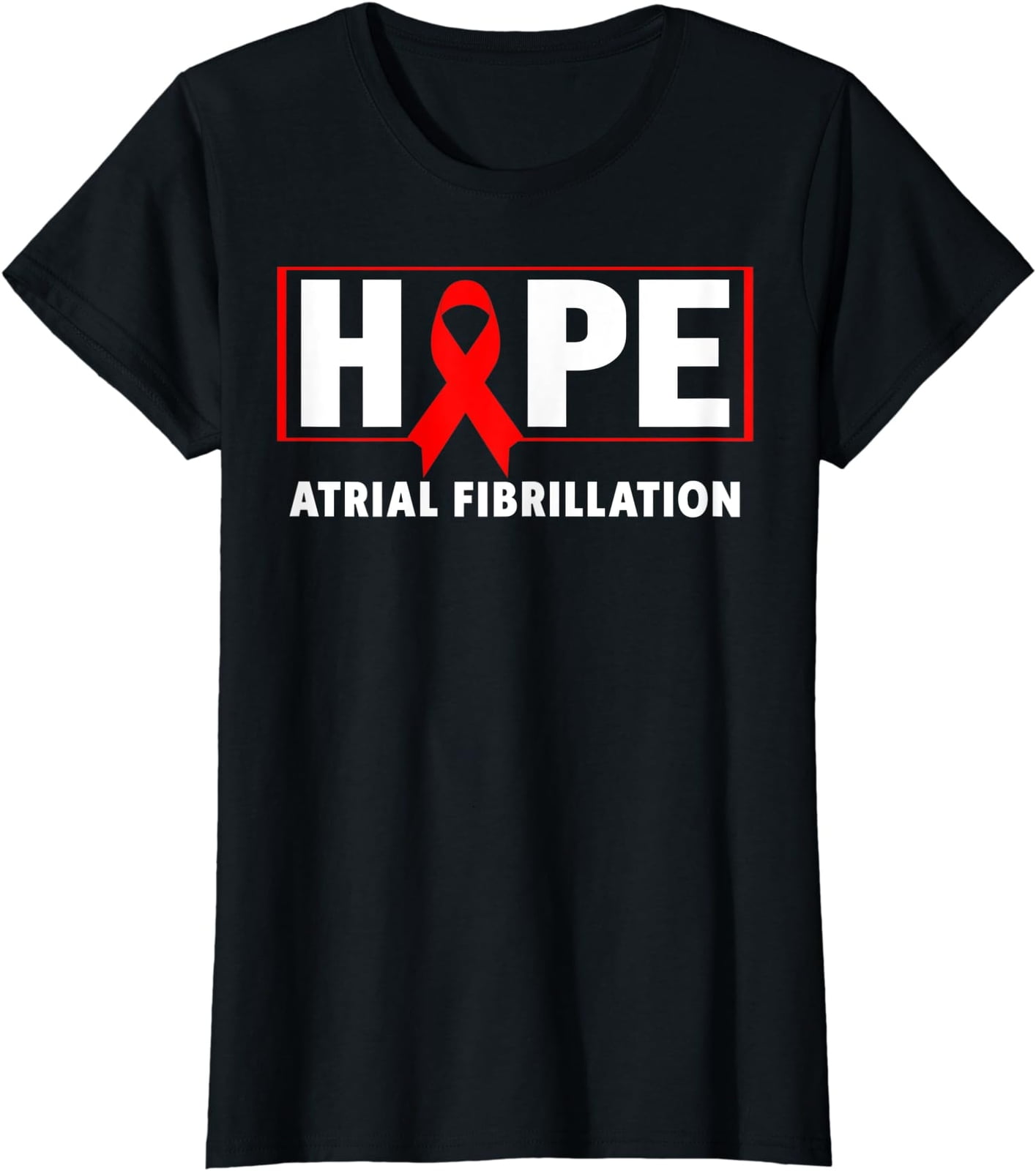 Sam Soft Afib Hope Atrial Fibrillation Support Tee T-Shirt - Walmart.com