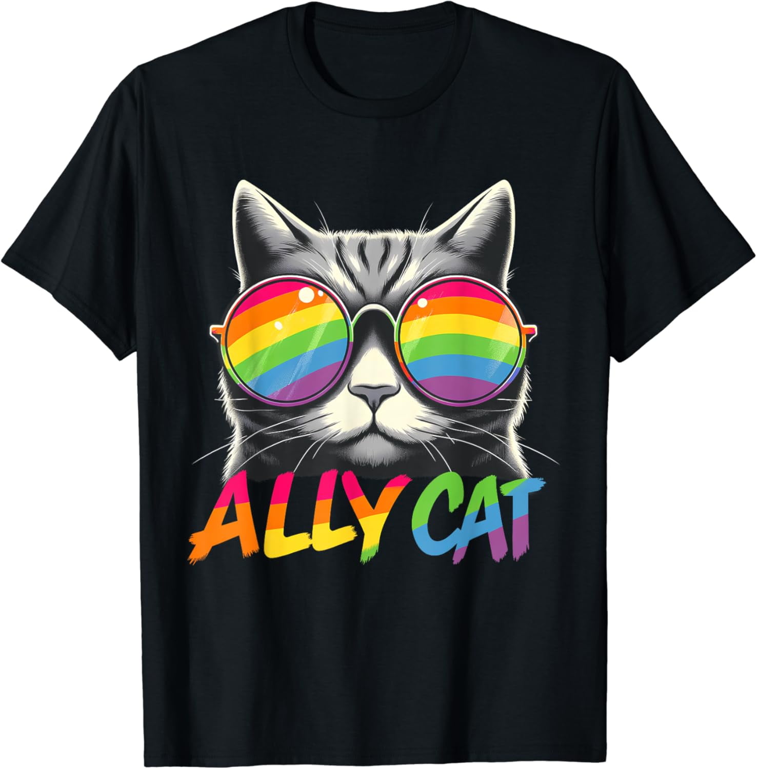Sam Soft Ally Cat Transgender Trans Stuff Flag Transsexual T-Shirt ...