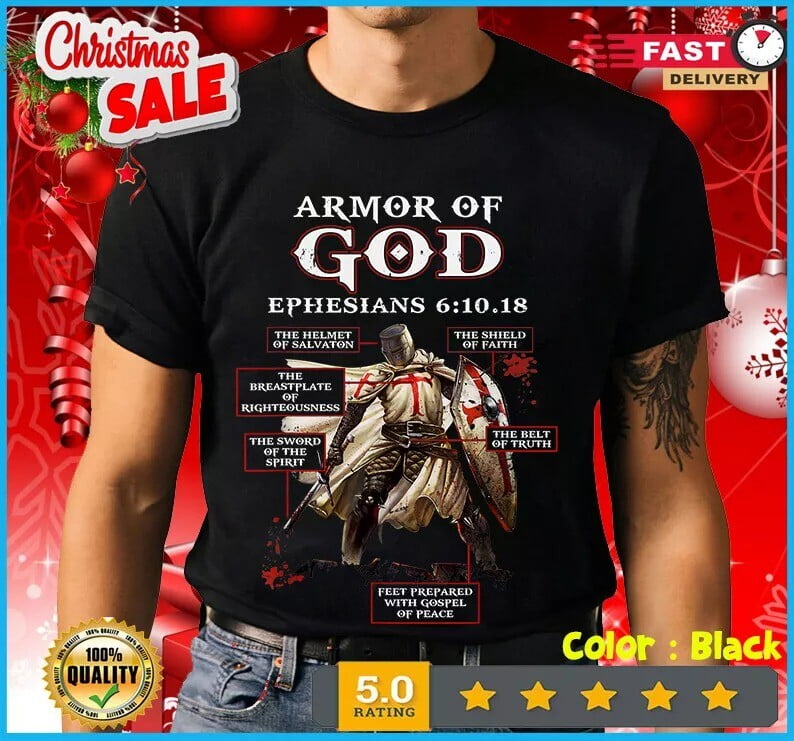Sam Soft Armor Of God Knight Templar For Men T-Shirt, Thanksgiving Gift ...