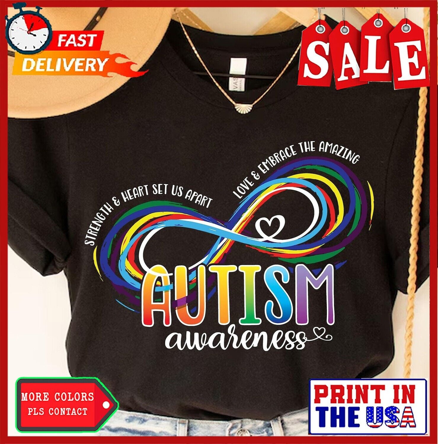 Sam Soft Autism Awareness Infinity Symbol Heart Neurodiversity ...