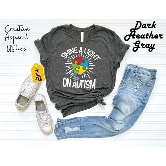 Sam Soft Autism Awareness Shirt, Shine a Light on Neurodiversity ...