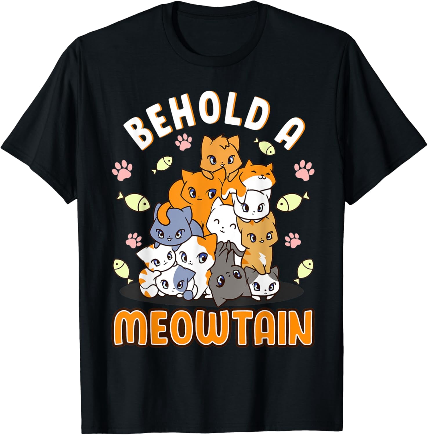 Sam Soft Behold A Meowtain Funny Cat Shirt Mountain Cats Tshirt Tee T ...