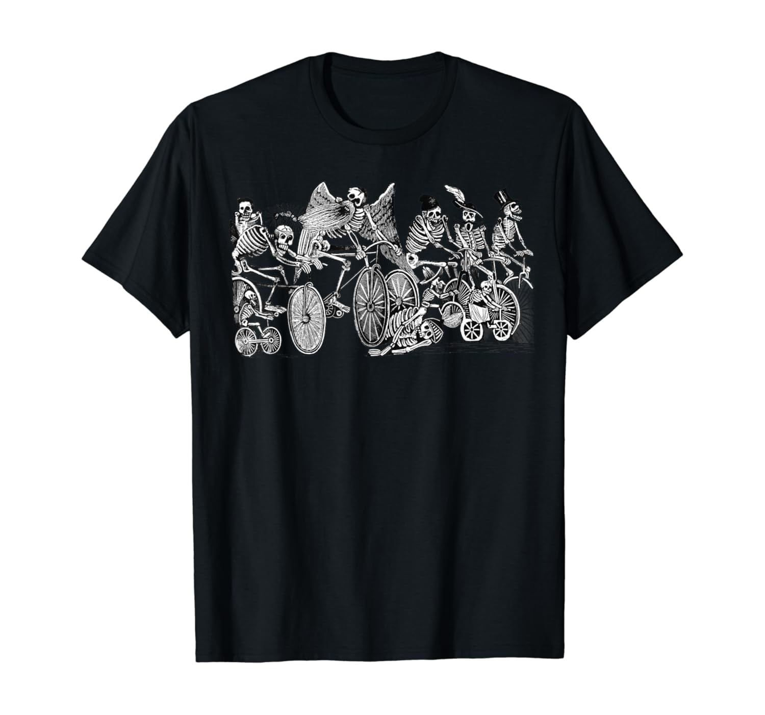 Sam Soft Bike Riding Skeletons Tee Cycling T-Shirt for Bikers - Walmart.com