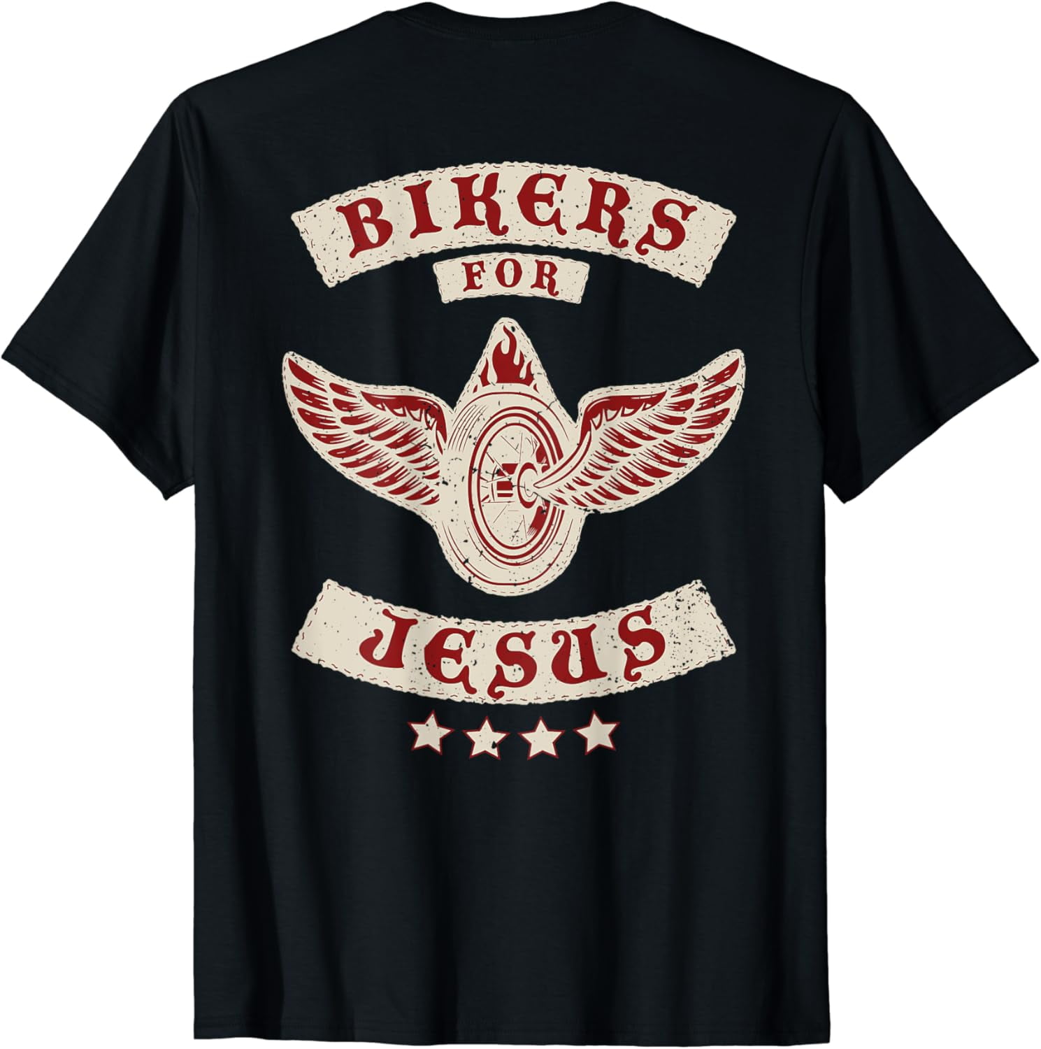 Sam Soft Bikers for Christ Motorcycle Patch (Design on Back) T-Shirt ...