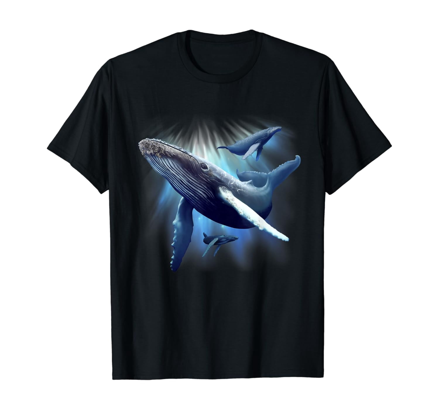 Sam Soft Blue Whale Humpback Sea Animal Ocean Save Whales T-Shirt ...