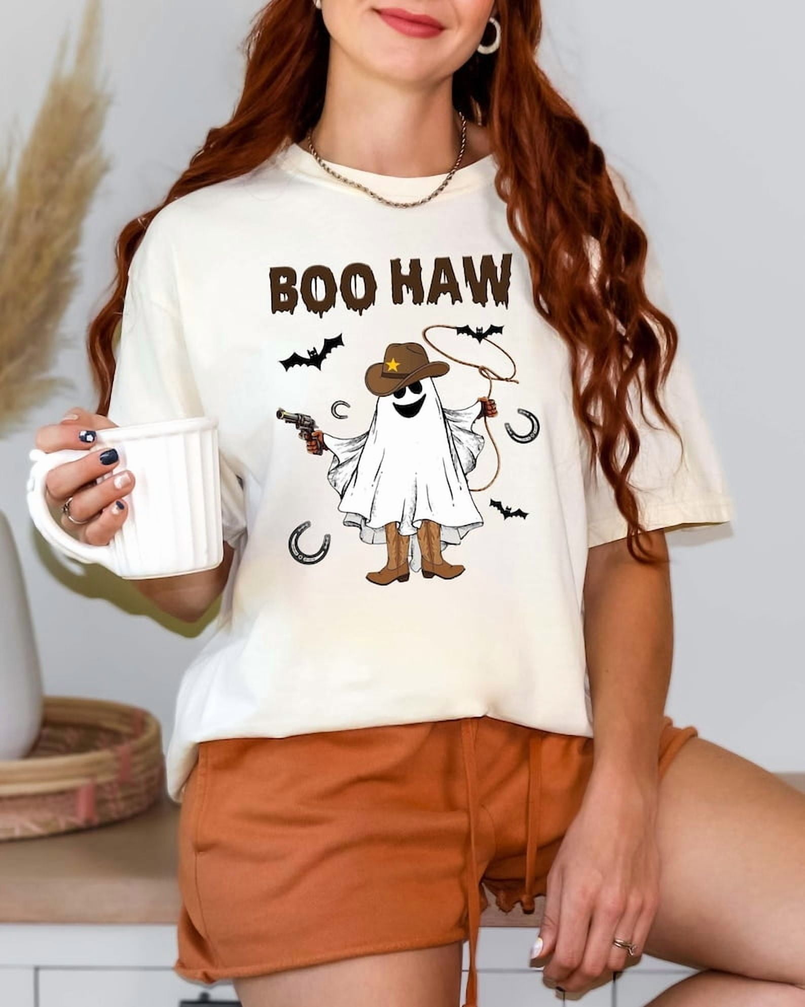 Sam Soft Boo Haw Shirt, Ghost Cowboy Tee, Western Shirt, Spooky Fall ...