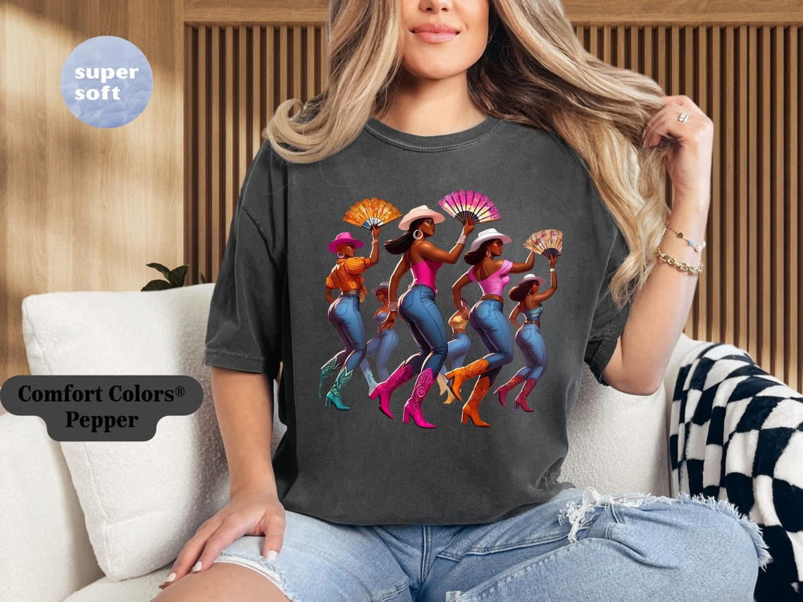 Sam Soft Boots on the Ground T-shirt for Line Dancing Queens, Fun Dance ...