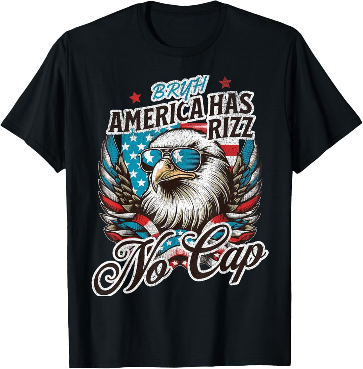 Sam Soft Bruh America Has Rizz No Cap - Fourth Of July Shirt T-Shirt ...