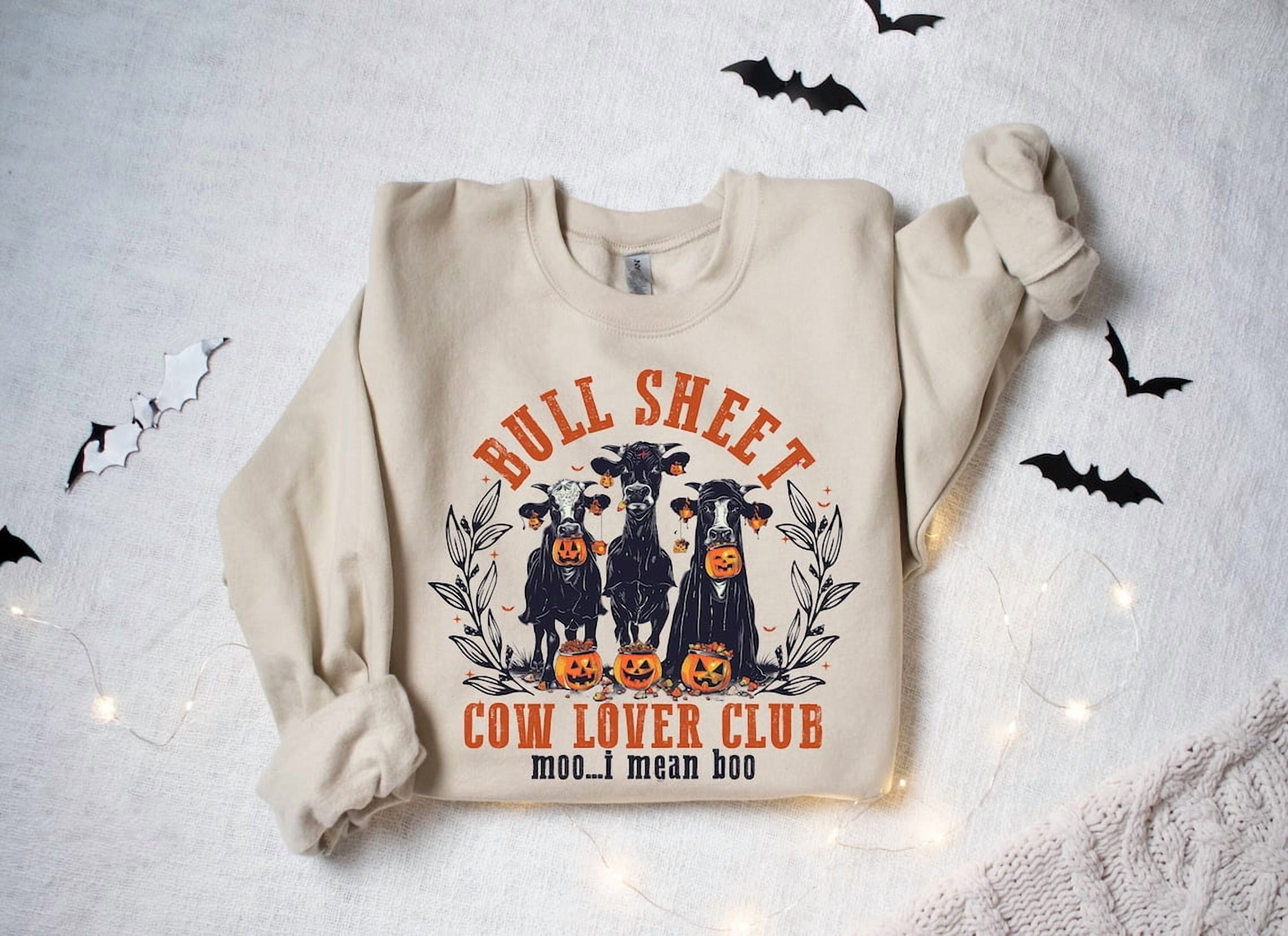 Sam Soft Bull Sheet Sweatshirt, Cow Lover Club Sweater, Bull Shirt ...