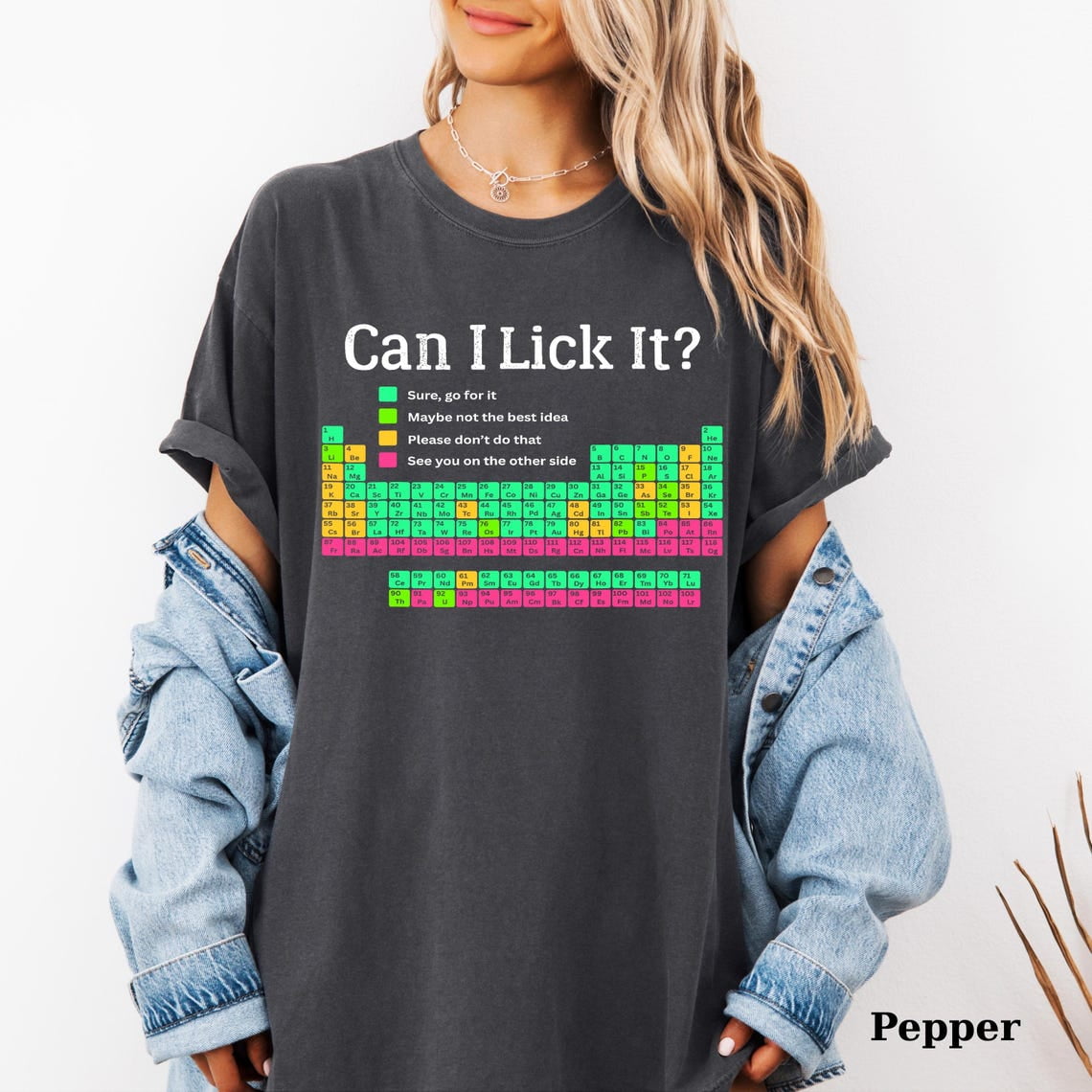 Sam Soft Can I Lick It Periodic Table Shirt, Funny Chemistry Shirts ...