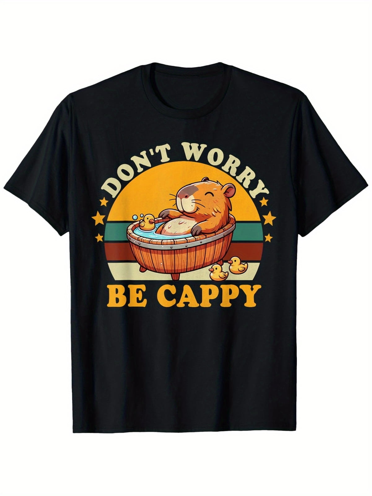 Sam Soft Capybara Animal Rodent Capybara Dont Be Worry Be Capy T-Shirt ...