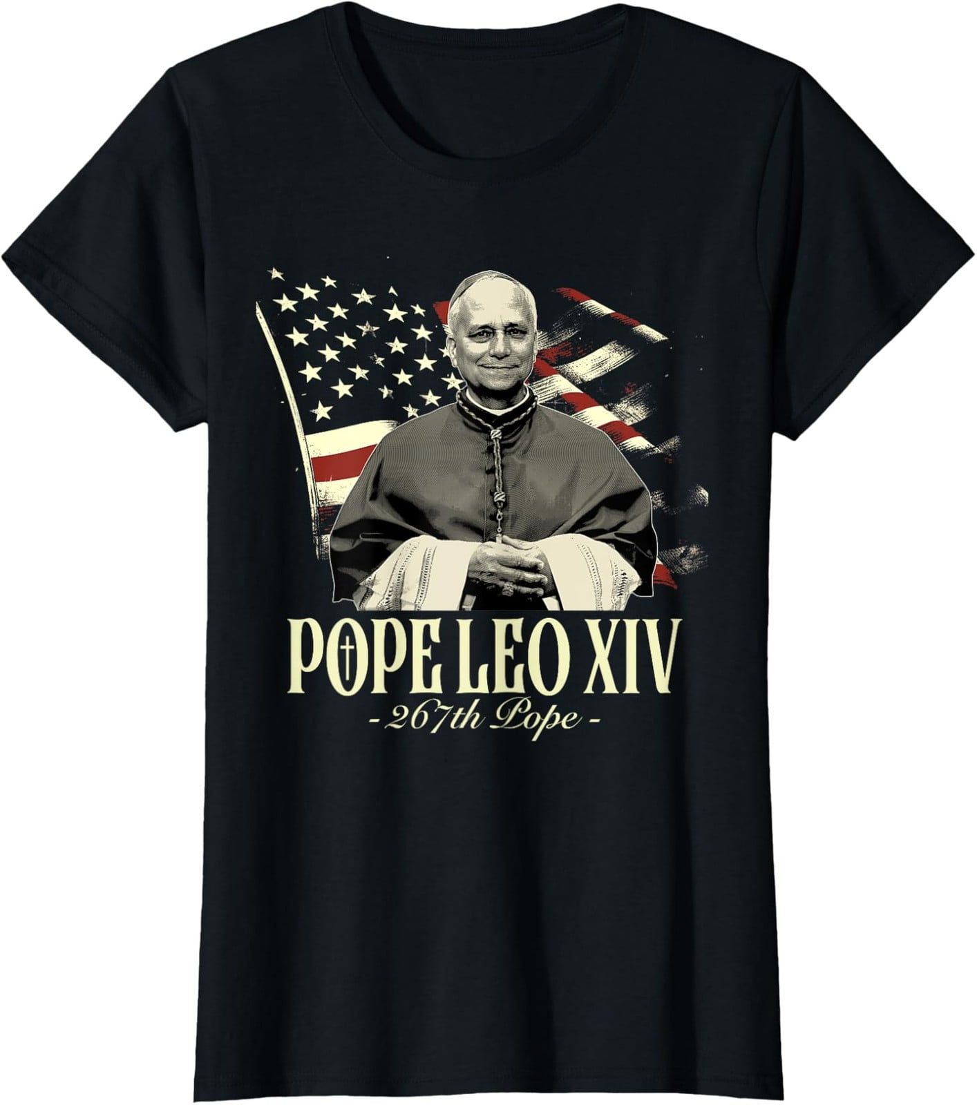 Sam Soft Cardinal Robert Prevost 2025 New Pope Leo XIV Ladies' Crewneck ...
