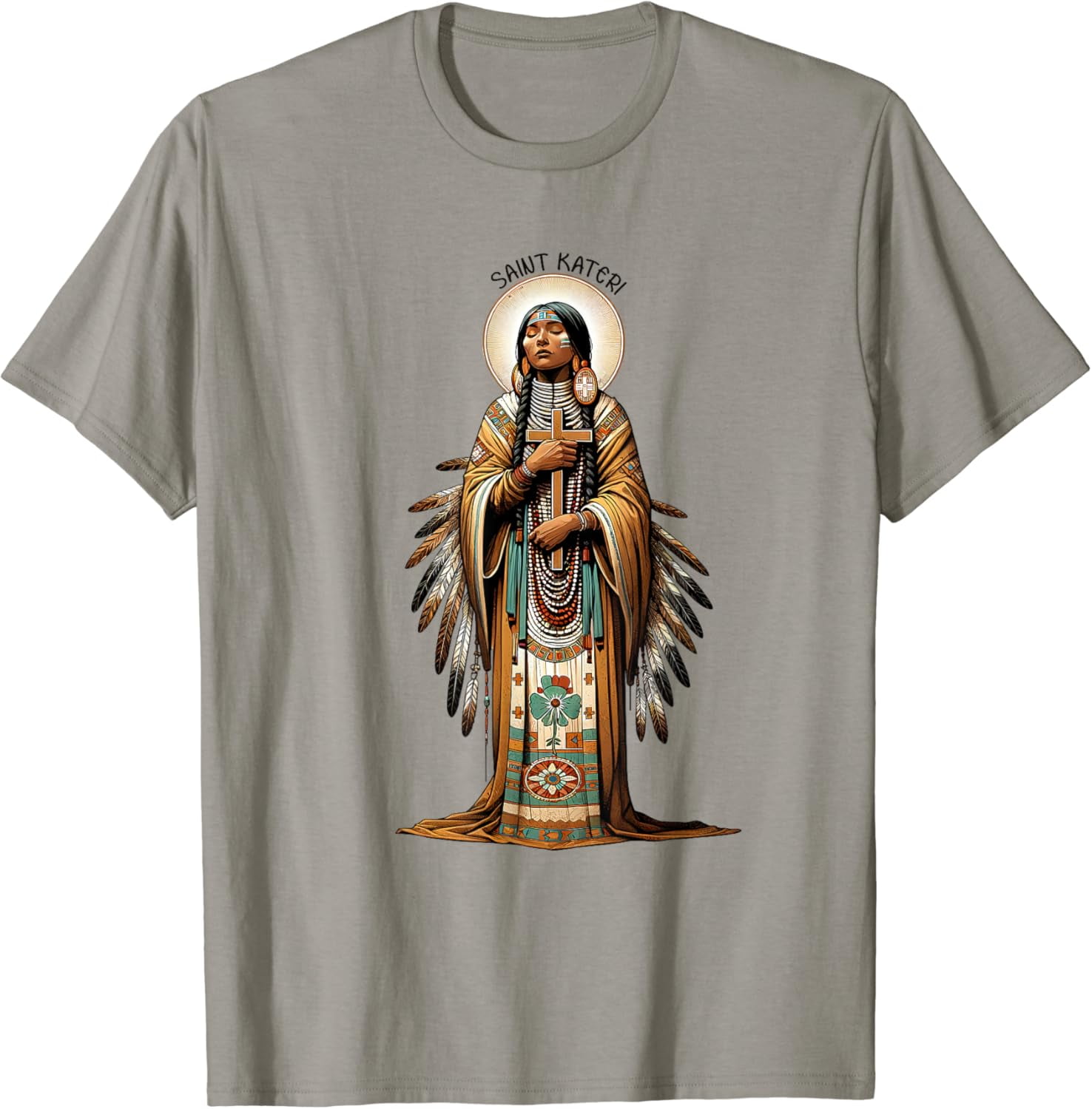 Sam Soft Catholic Saint Kateri Tekakwitha Lily Of The Mohawks Faith T ...
