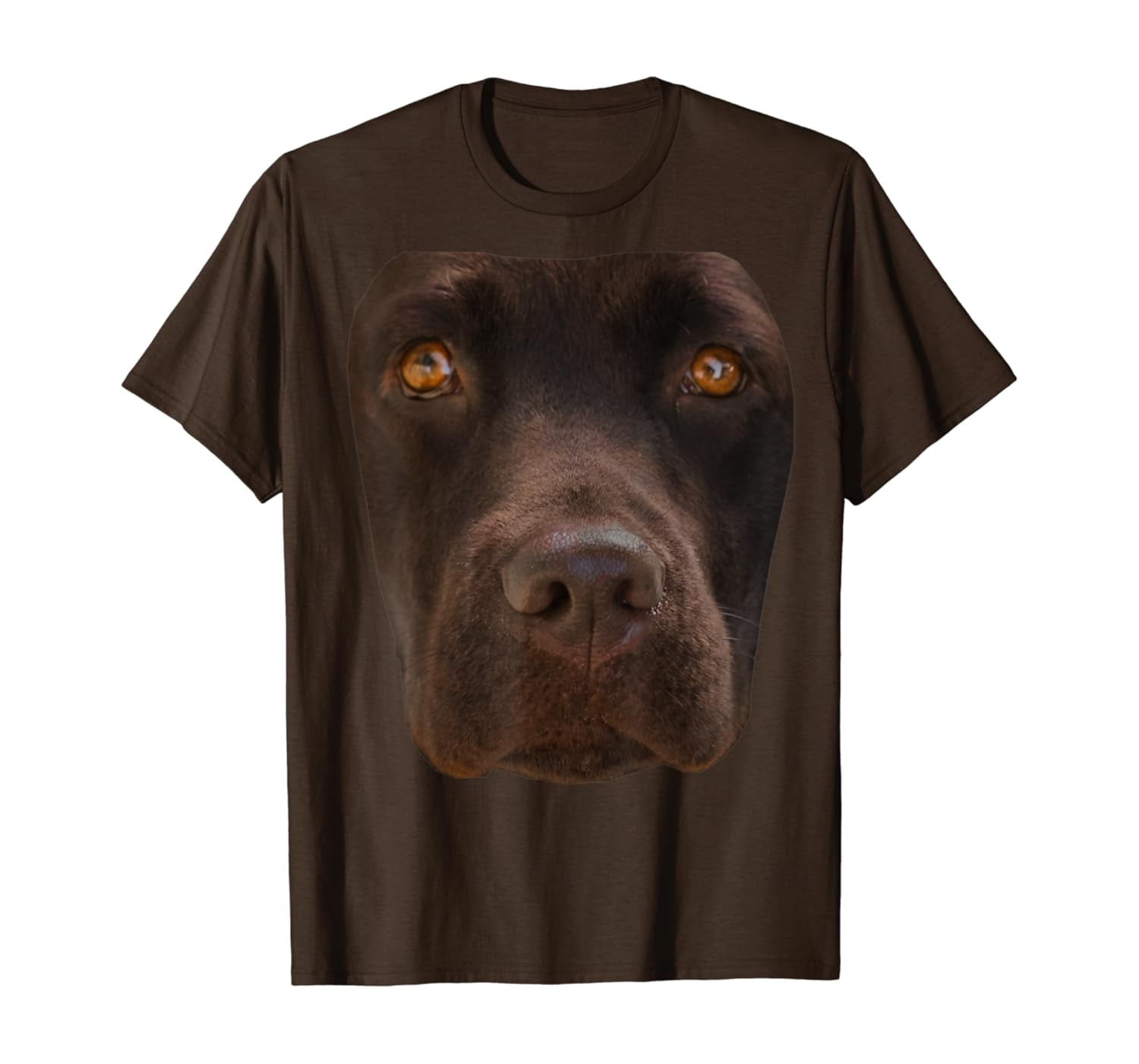 Sam Soft Chocolate Lab Lovers Dark Brown Dog Face Costume T-Shirt - Walmart.com