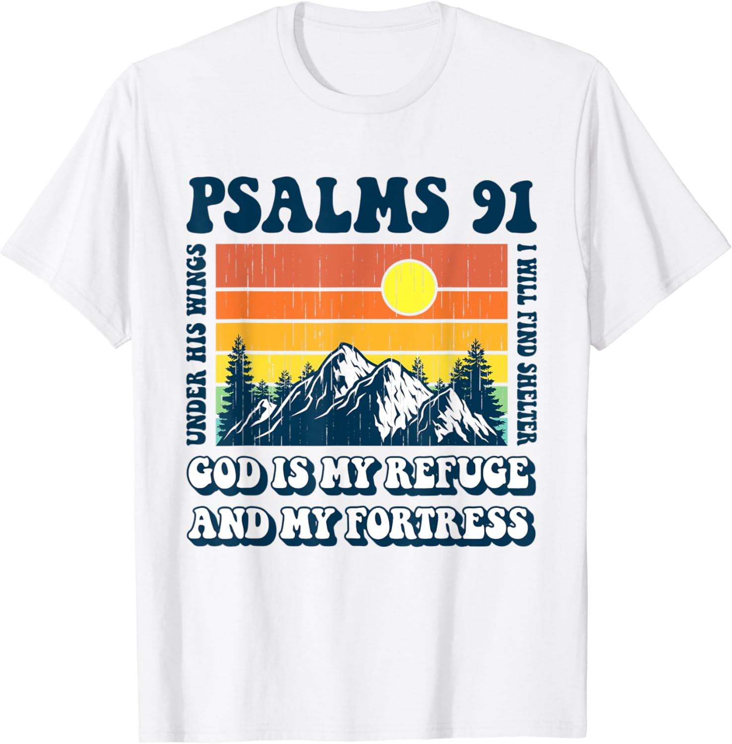 Sam Soft Christian Bible Verse Psalms 91 Religious God Is My Refuge T ...