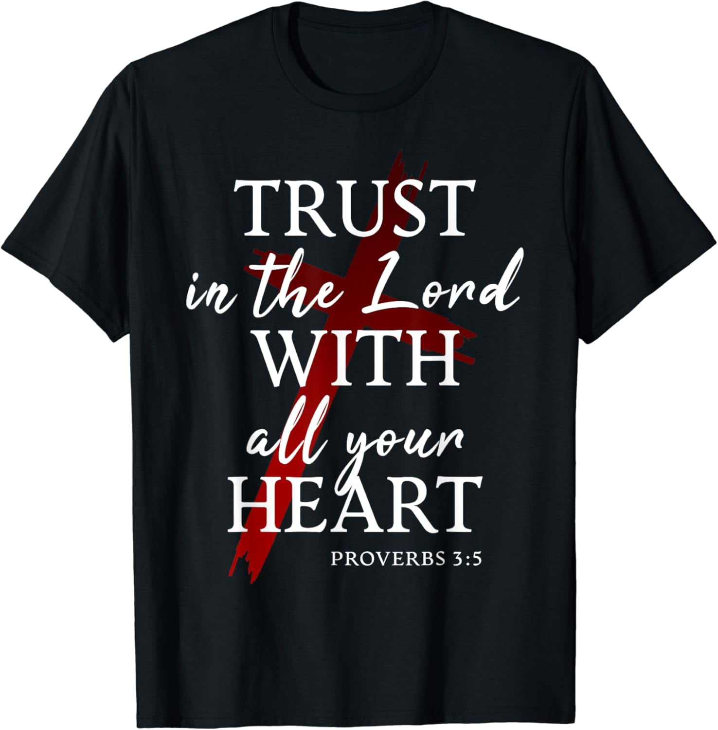 Sam Soft Christian Cross Trust In The Lord With Faith All Your Heart T ...