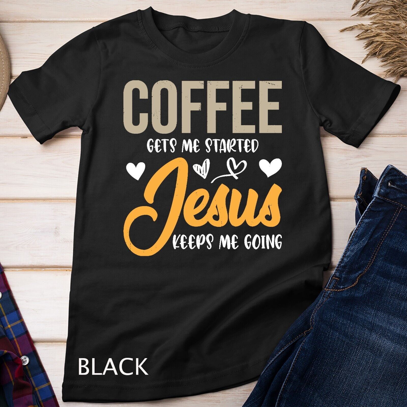 Sam Soft Christian Prayer Coffee Lover God Savior Devotee Lord Unisex T ...