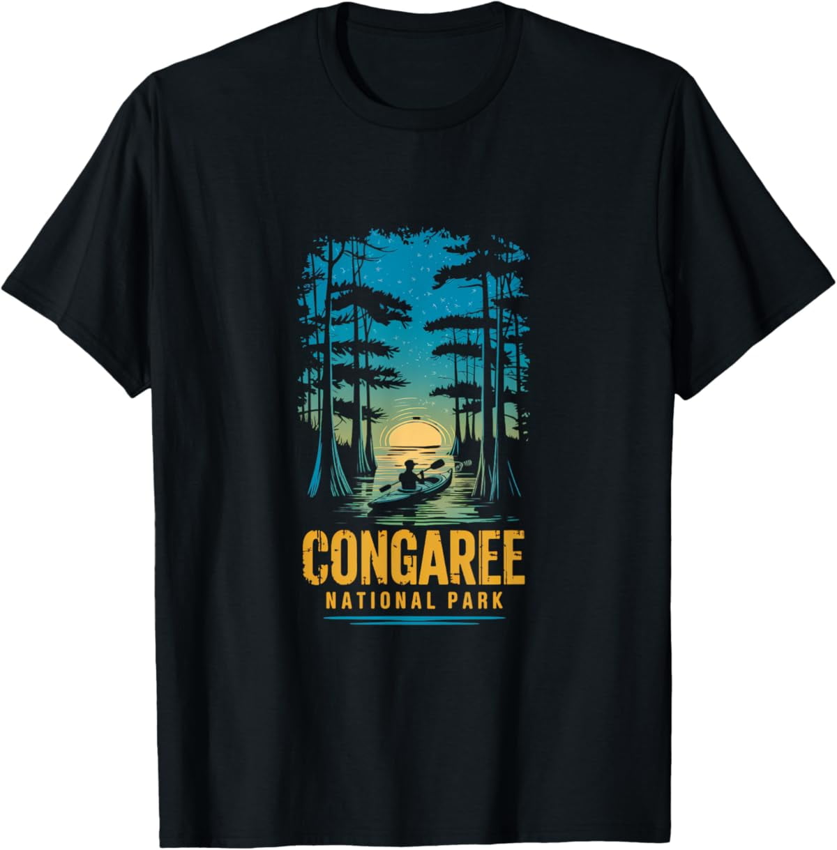 Sam Soft Congaree National Park Kayaking Serenity Sunset T-Shirt, Gift ...