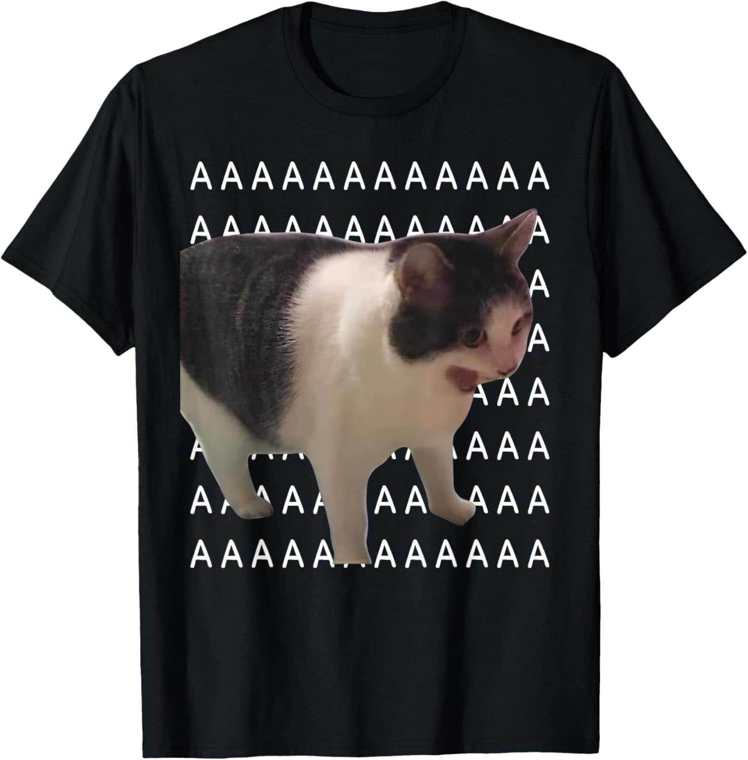 Sam Soft Crying Cat Screaming Cat T-Shirt Angry Cat - Walmart.com