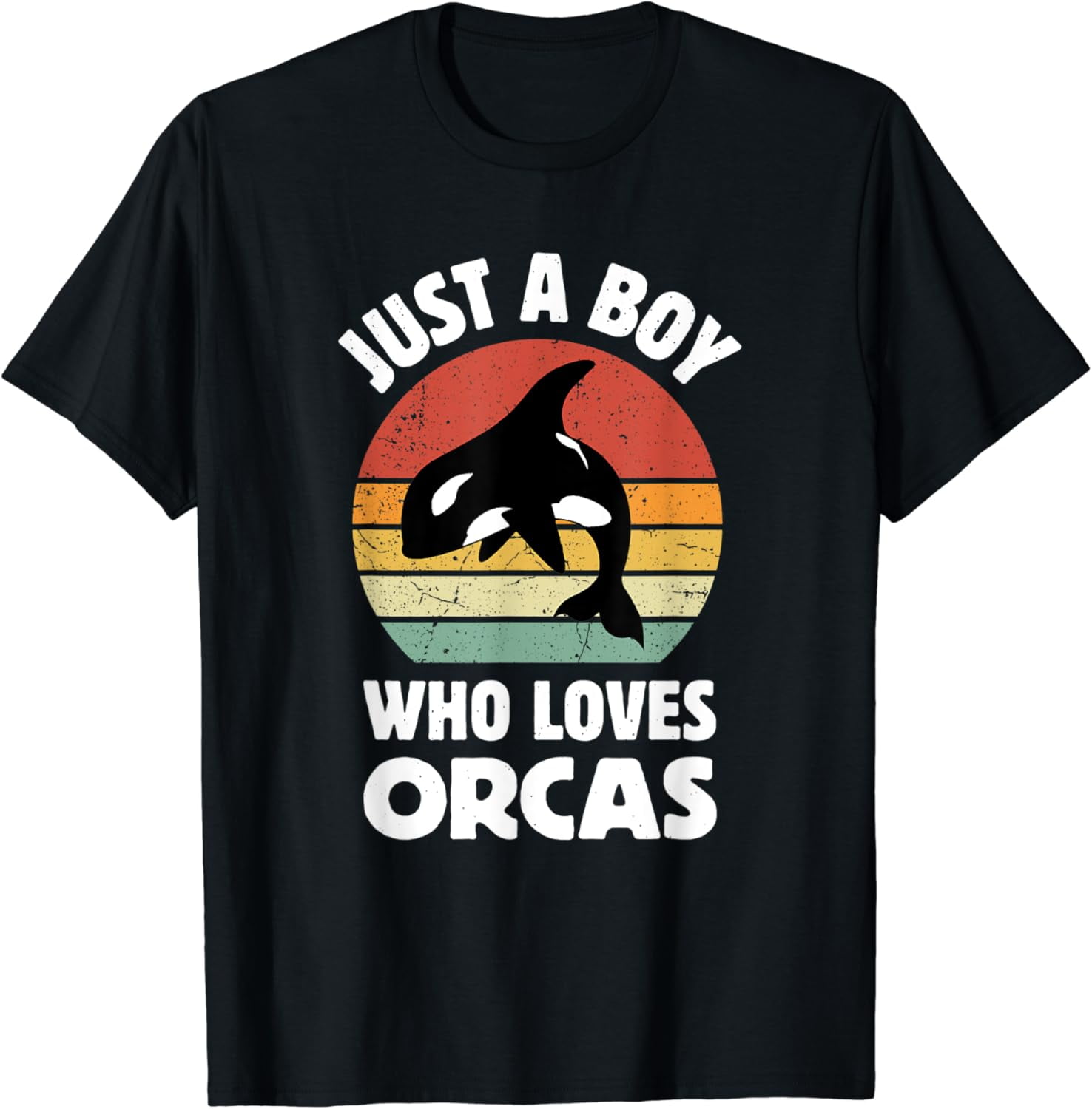 Sam Soft Cute Just A Boy Who Loves Orcas Sea Animal Orca Lover T-Shirt ...