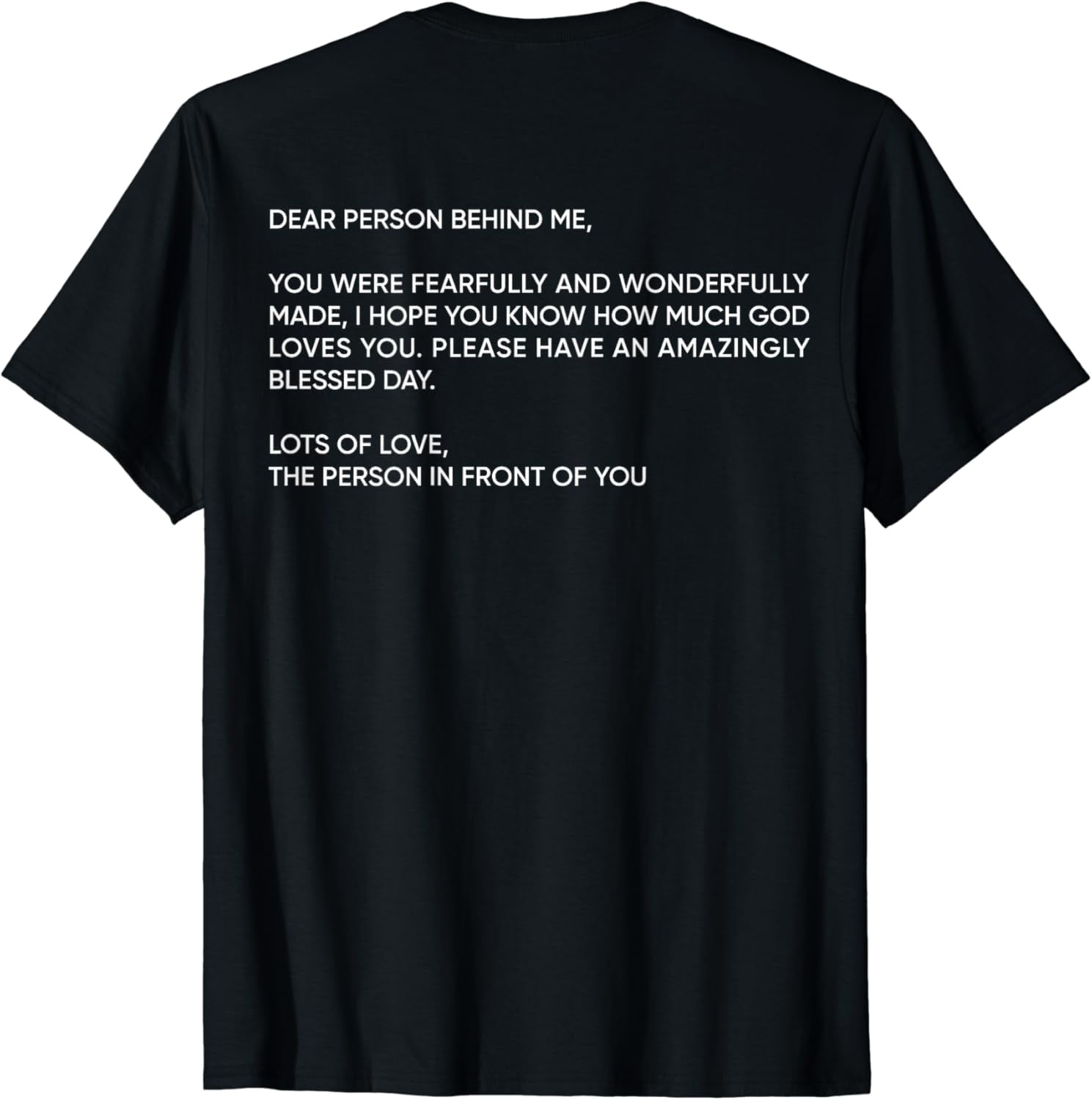 Sam Soft Dear Person Behind, You Were Fearfully And Wonderfully Made T ...