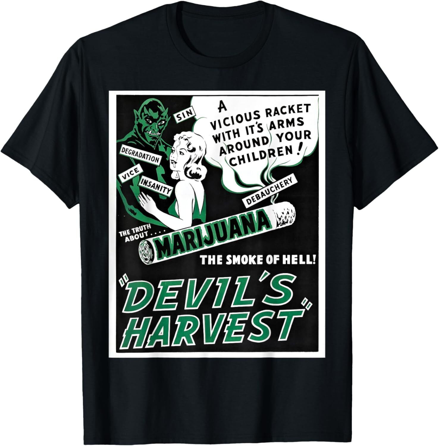 Sam Soft Devil'S Harvest 1942 Cinephile Retro Movie Poster T-Shirt - Walmart.com