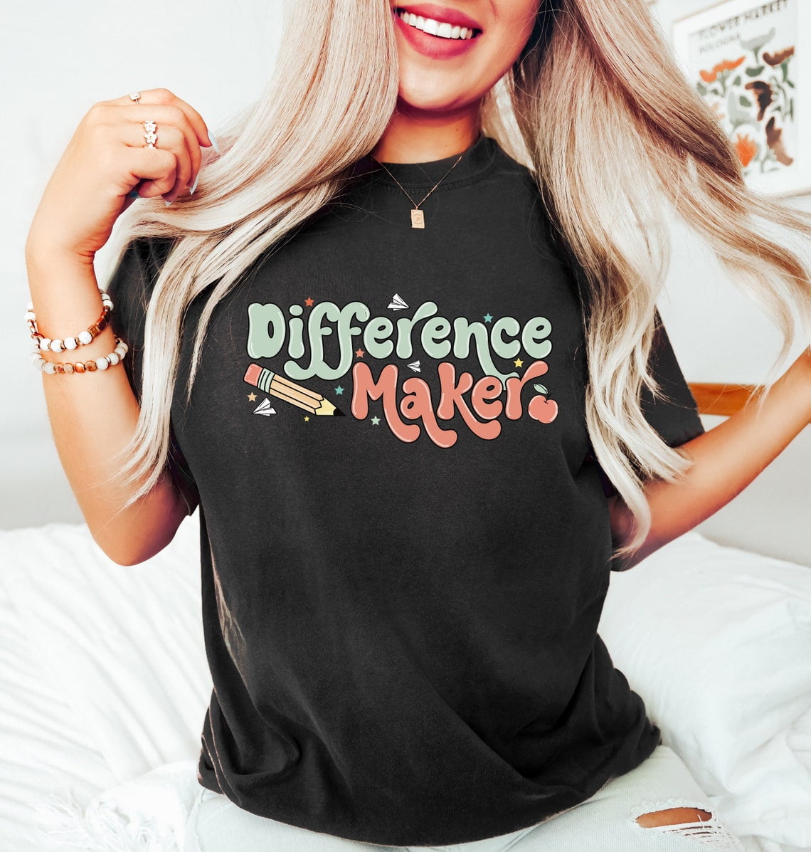Sam Soft Difference Maker Teacher Shirts, Back To School Shirt, Teacher ...