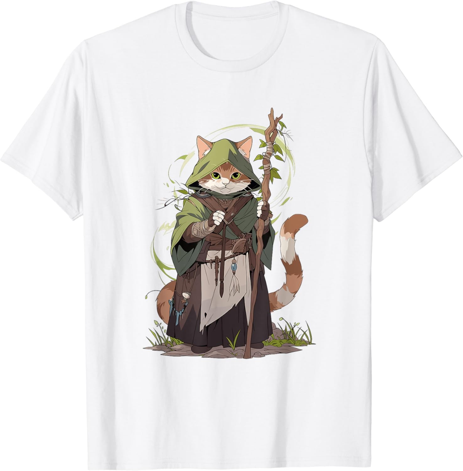 Sam Soft Druid Cat T-Shirt Fantasy Conquistador - Walmart.com