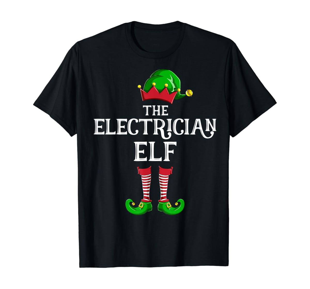 Sam Soft Electrician Elf Matching Fami Group Party Pajama T-Shirt ...