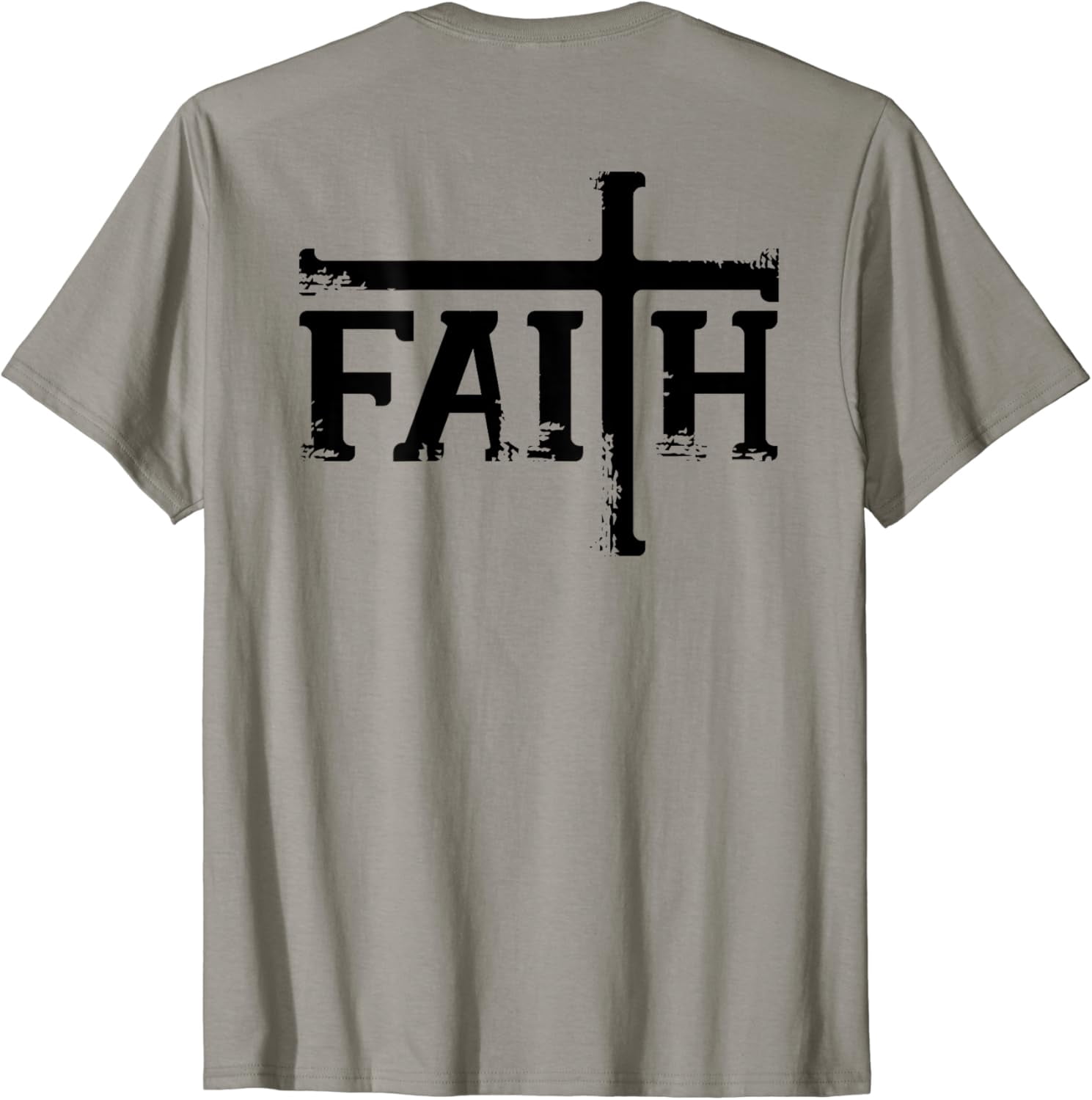 Sam Soft FAITH Cross Christ DESIGN ON BACK T-Shirt - Walmart.com