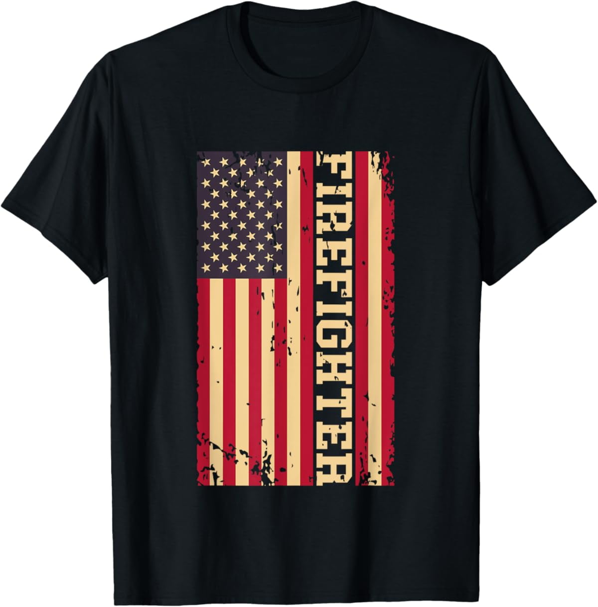 Sam Soft Firefighter Fire Dept Department Fireman Fire Rescue US Flag T ...