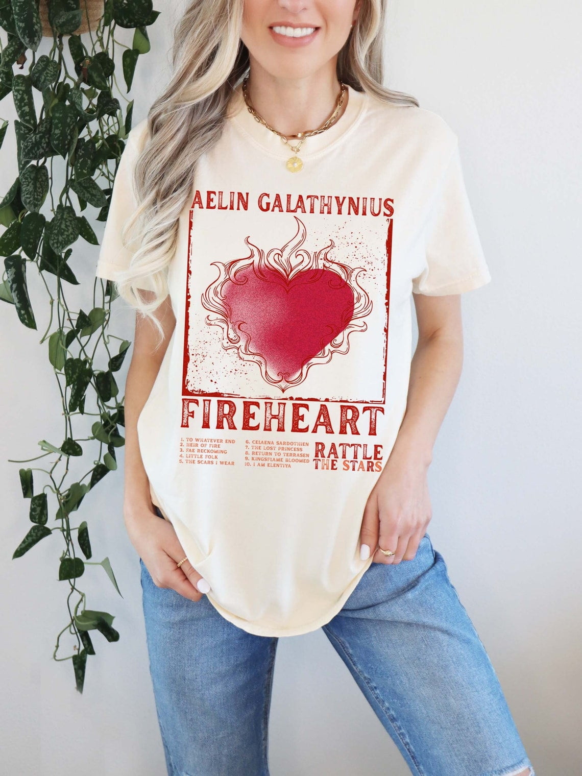 Sam Soft Fireheart Shirt, The Thirteen Shirt, Aelin Galathynius, Throne ...