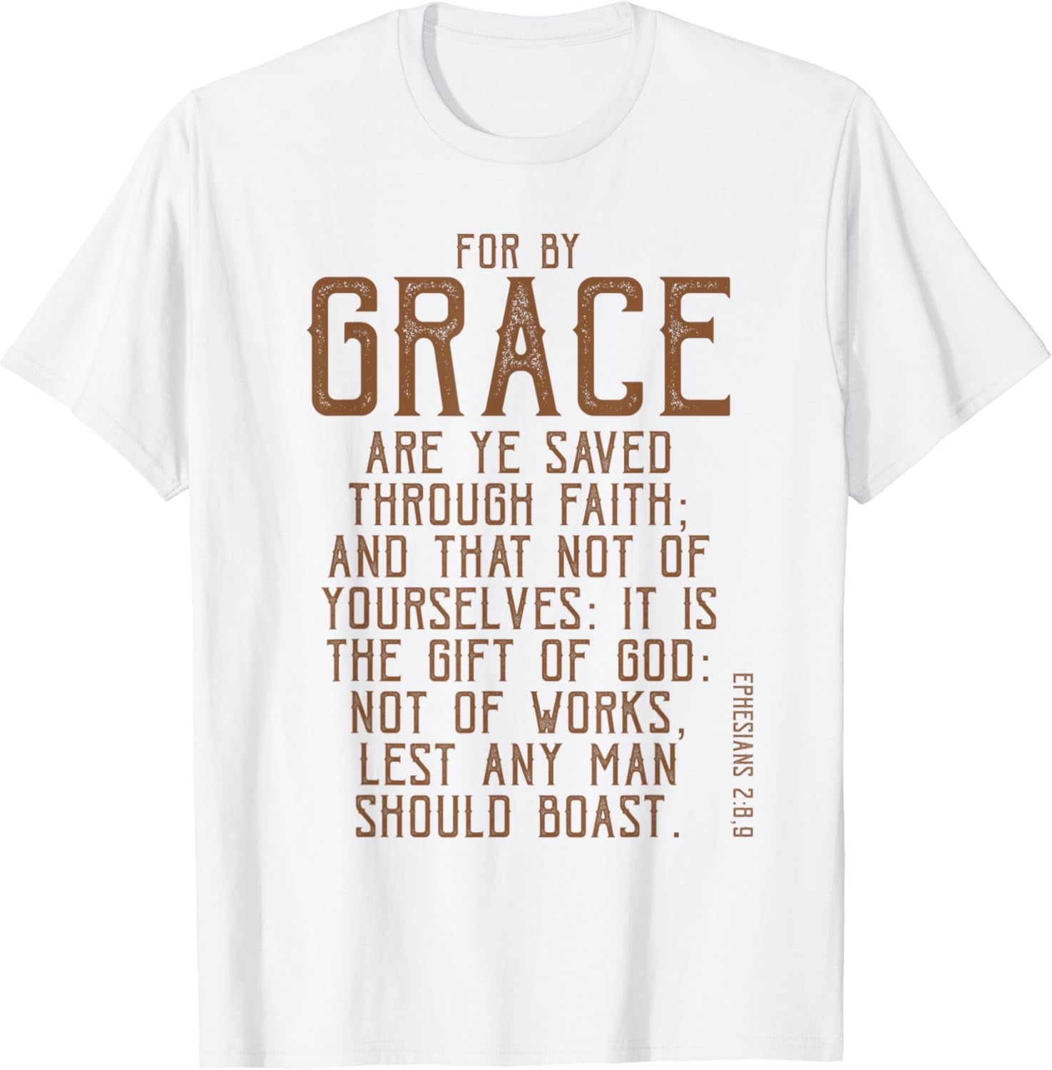 Sam Soft For By Grace Are Ye Saved Through Faith, Kjv Bible Verse T ...